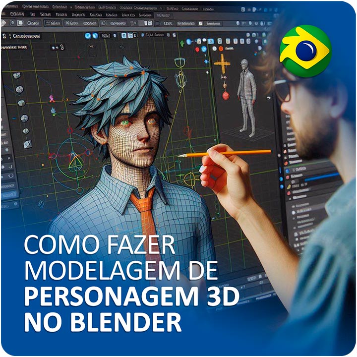 Como fazer Modelagem de Personagem 3D no Blender Quais são as 9 etapas e os conceitos envolvidos ...